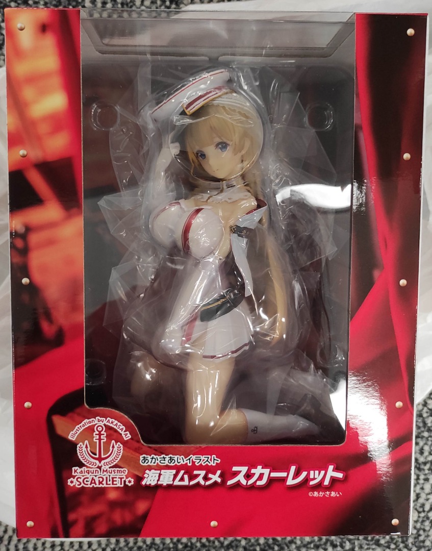 全新Union Creative UC 海軍娘緋紅 斯卡蕾特 pvc figure 原畫あかさあい, 興趣及遊戲, 玩具 & 遊戲類 - Carousell