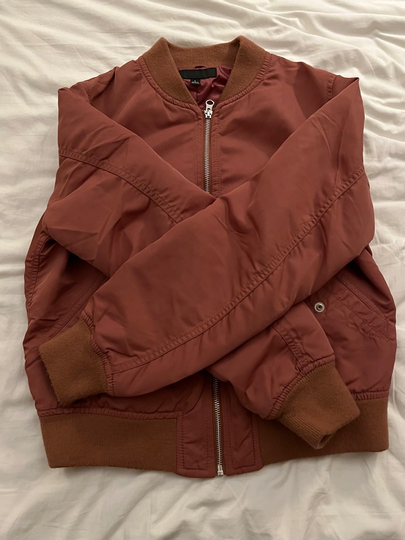 UNIQLO Pink Bomber Jacket on Carousell