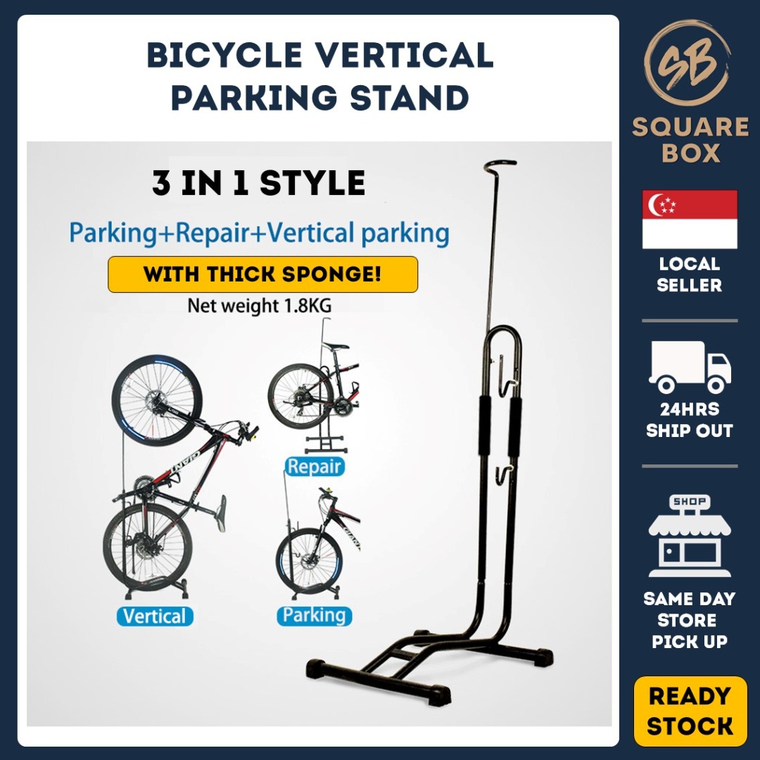 2024 PREMIUM Sponge Version 3-in-1 Vertical Bicycle Rack Easy To ...