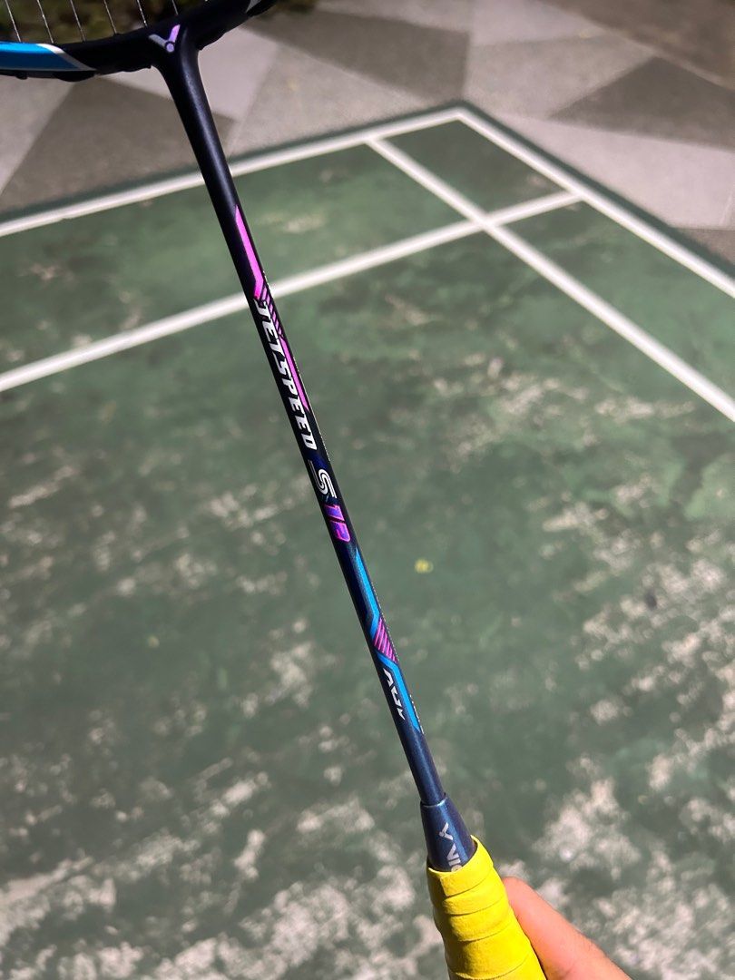 Victor Jetspeed S12 Badminton Racket, Sports Equipment, Sports & Games ...