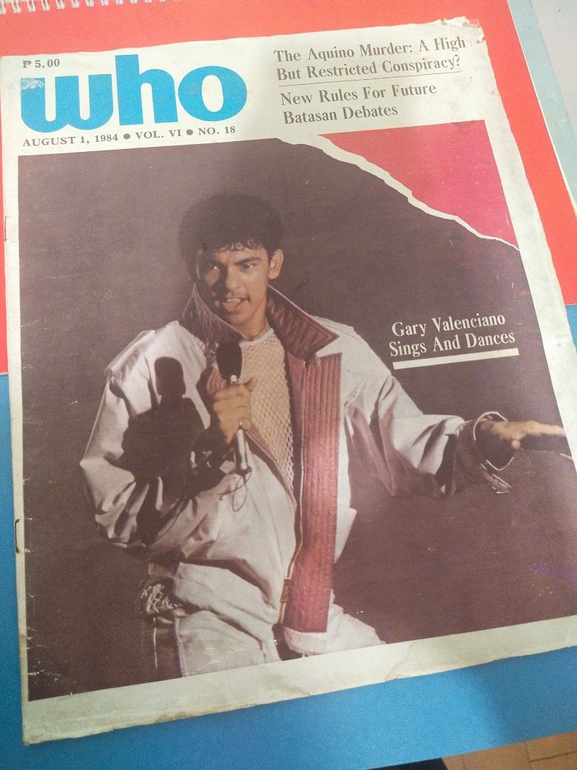 Vintage magazine WHO with Gary Valenciano/1984/Very Hard to find ...