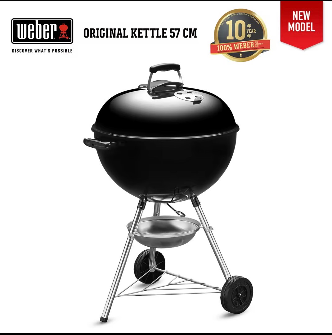 Weber Original Kettle 57cm Barbecue grill, Furniture & Home Living, Outdoor Furniture on Carousell