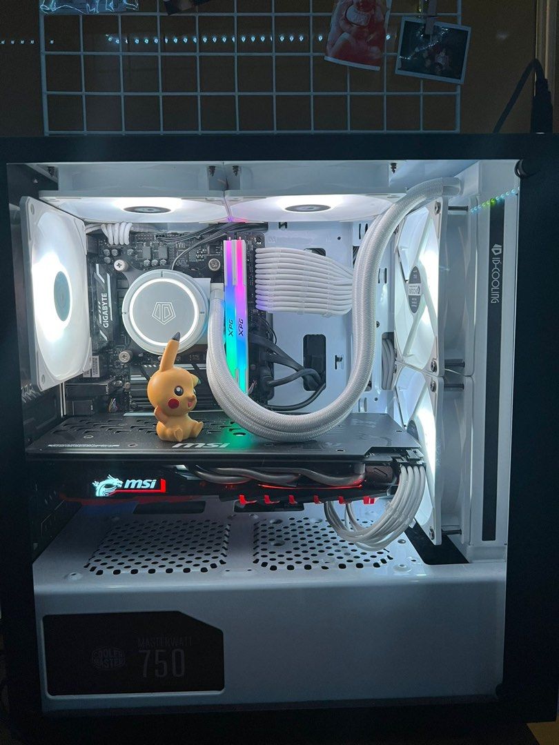White Custom Build Gaming PC, Computers & Tech, Desktops on Carousell