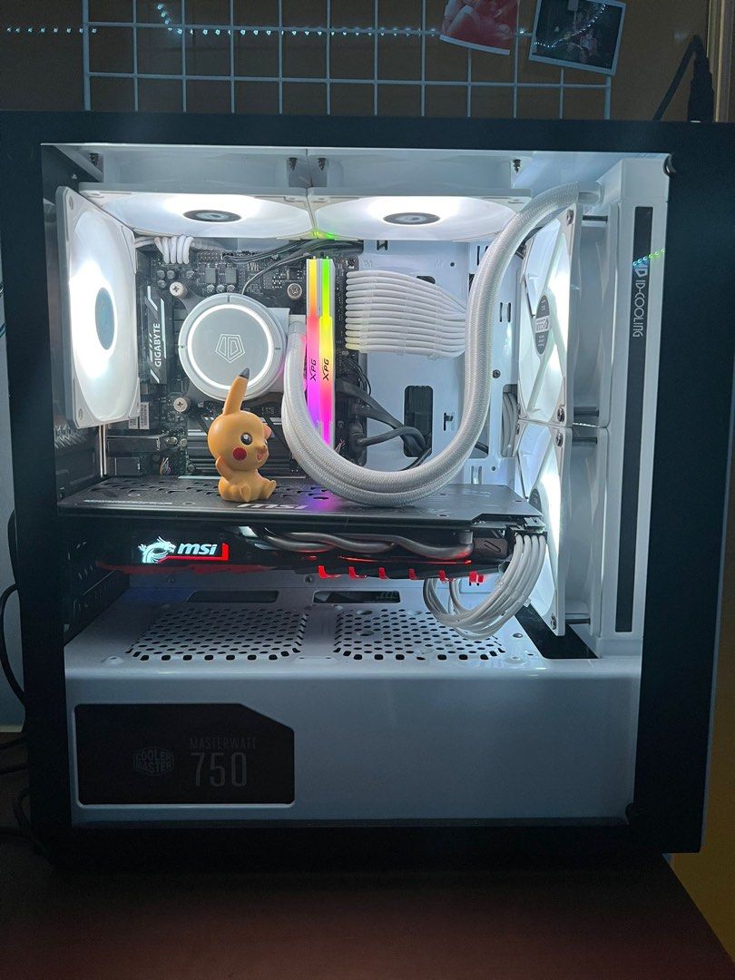 White Custom Build Gaming PC, Computers & Tech, Desktops on Carousell