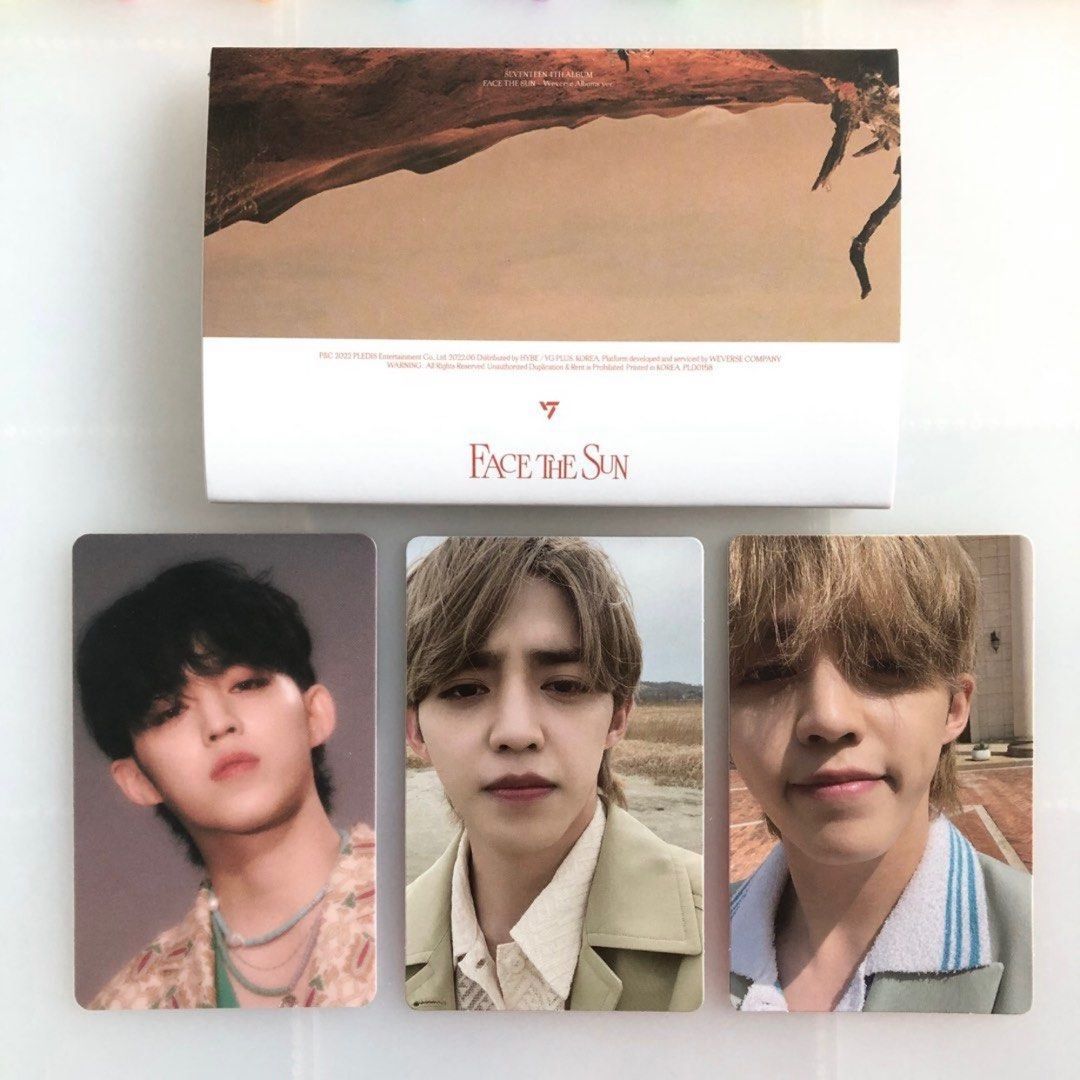 WTS Seventeen SVT Mingyu The8 Scoups Woozi Weverse Face The Sun FTS Sector 17 Set, Hobbies ...