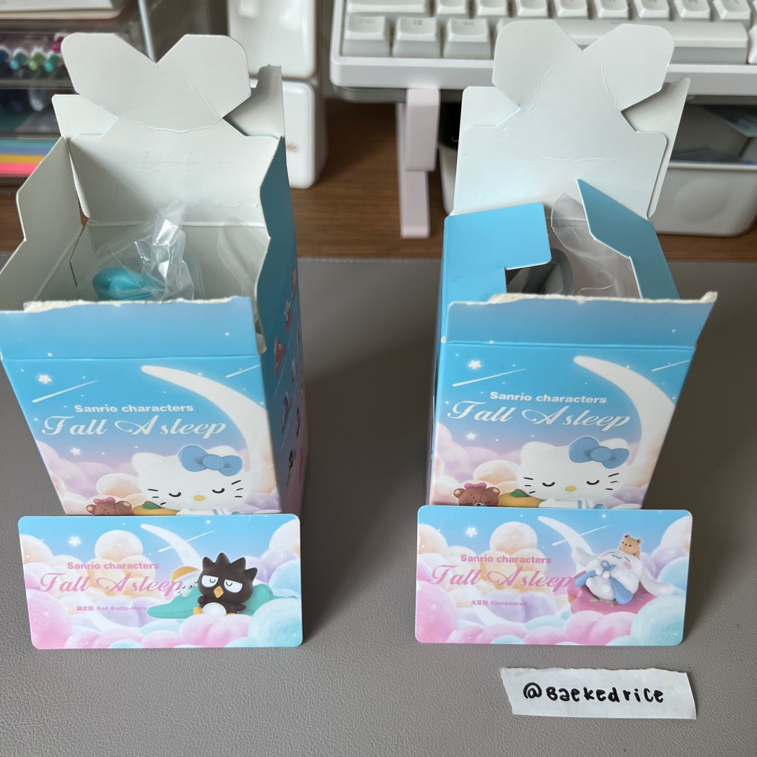 [WTS/WTT] BNIF popmart sanrio fall asleep cinnamoroll & bad badz maru ...