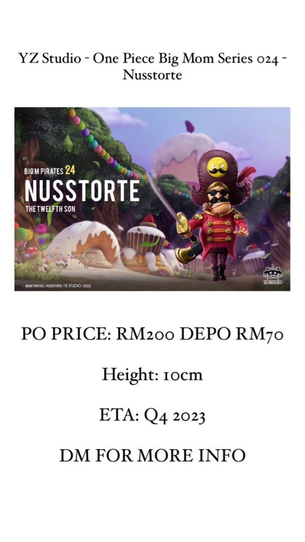 YZ Studio - One Piece Big Mom Series 024 - Nusstorte, Hobbies & Toys ...