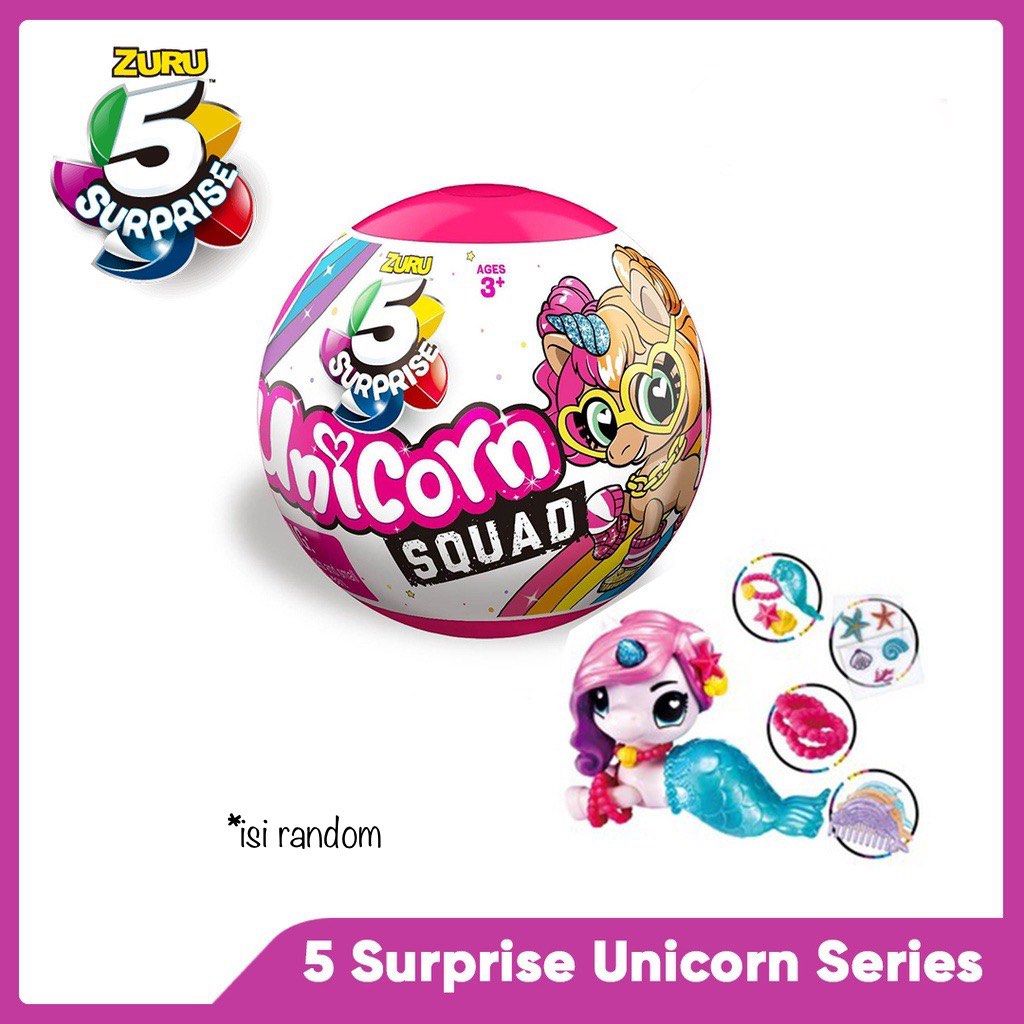 Zuru 5 Surprise Unicorn Squad, Toys & Collectibles, Mainan di Carousell