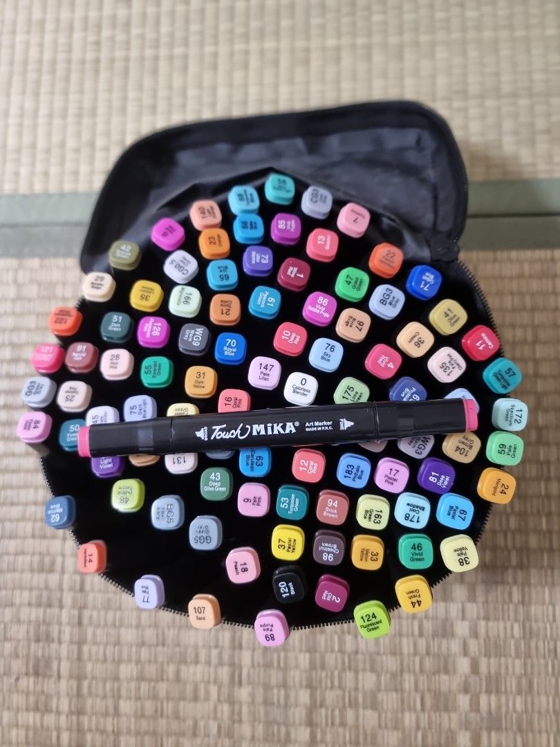 100 Piece Touch Markers, Hobbies & Toys, Stationery & Craft, Art ...