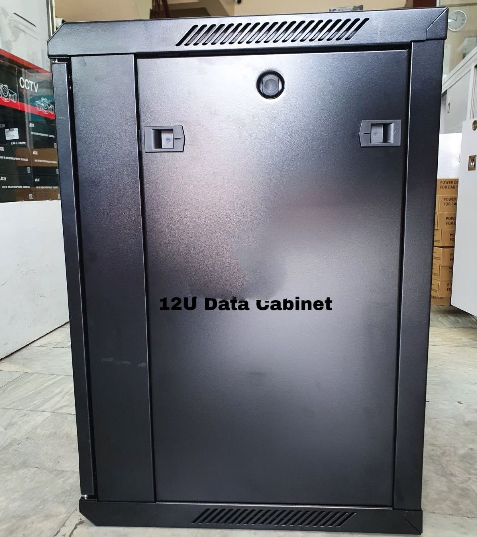 12U DATA CABINET | WALL MOUNTABLE CABINET, Furniture & Home Living ...