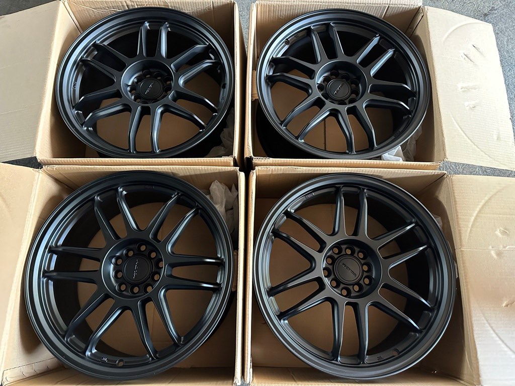 18” Rota Roku Flatblack Mags 5Holes pcd 100-114 bnew, Car Parts ...