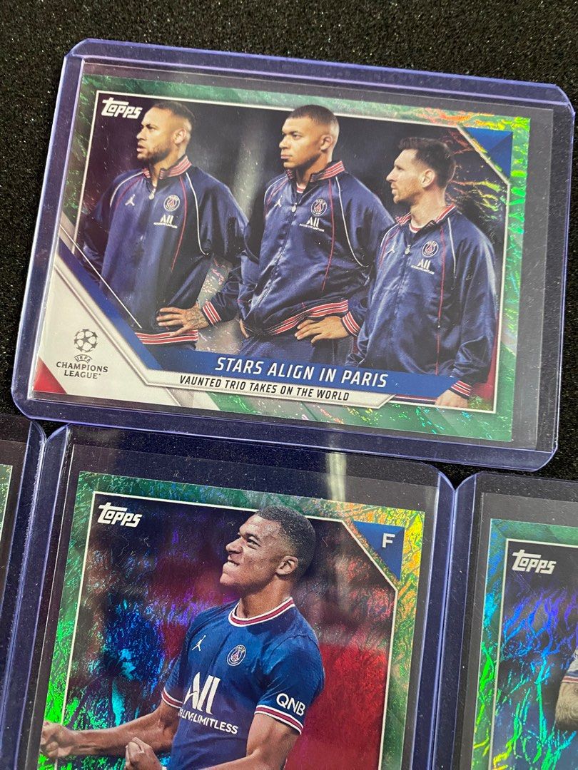 2022 Topps UEFA PSG soccer cards: Neymar, Messi, Mbappe, Hobbies & Toys ...