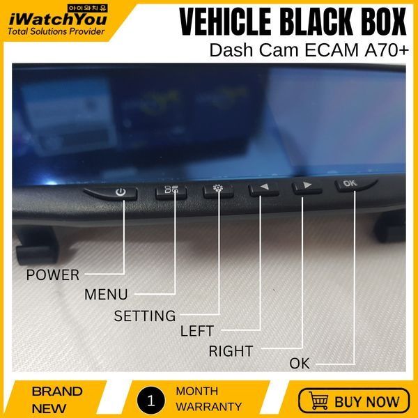 2Ch Vehicle Black Box DVR/Dash Cam ECAM A70+, Furniture & Home Living ...