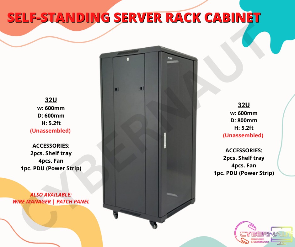 32U Data Cabinet 600*800 (5ft) Floor-Standing Server Rack Cabinet ...