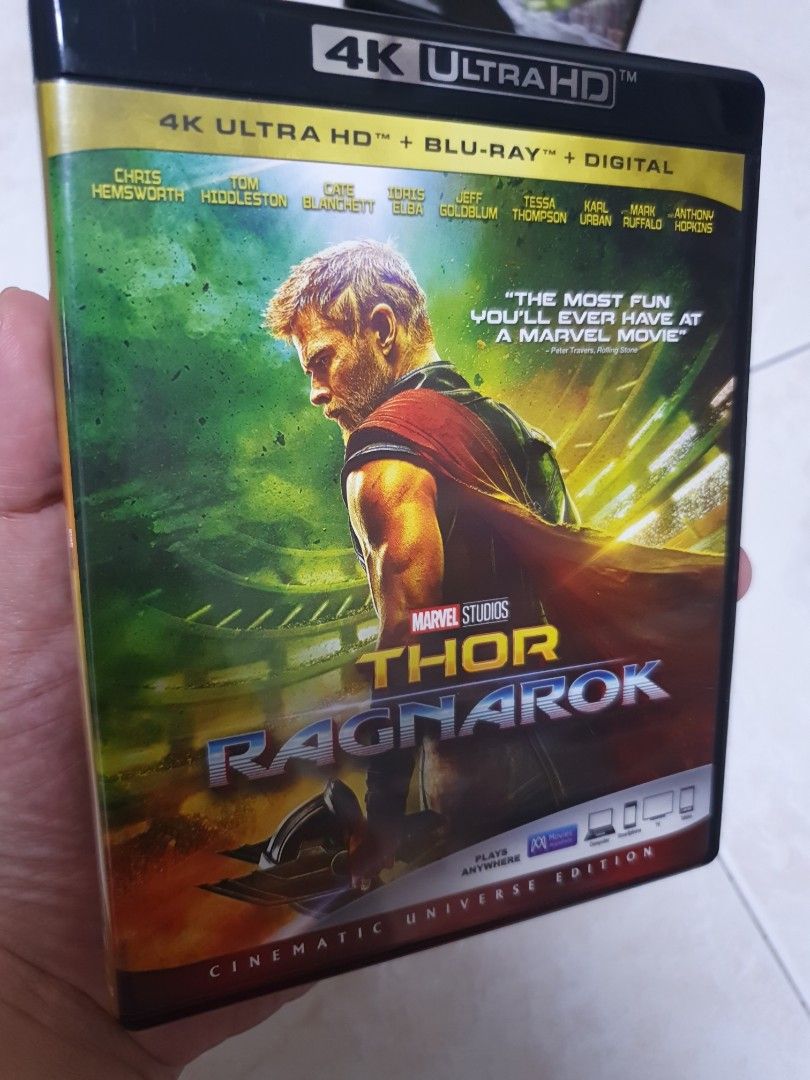 4K Bluray / Blu Ray : Thor Ragnarok, Hobbies & Toys, Music & Media, CDs ...