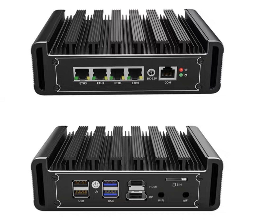 4-port 2.5GbE N100 Soft Router/Mini-PC for PFSense OPNSense Proxmox ...