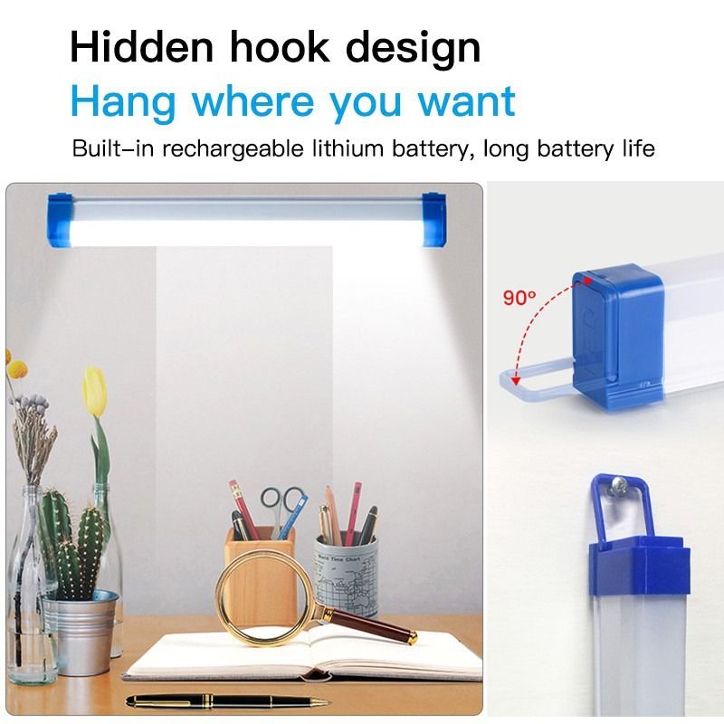 80W T5 USB Rechargeable Led Light Tube Magnetic Night Market Light Portable Emergency Camping ...