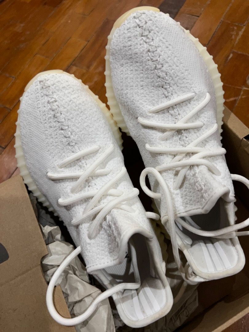 Adidas Yeezy 350 triple white, Women's Fashion, Footwear, Sneakers on ...