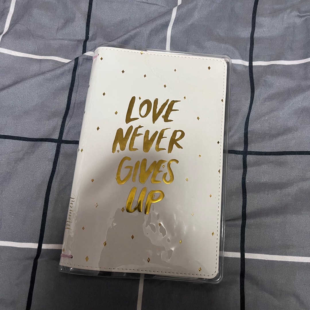 Aesthetic white Notebook + cover, Hobbies & Toys, Stationery & Craft ...