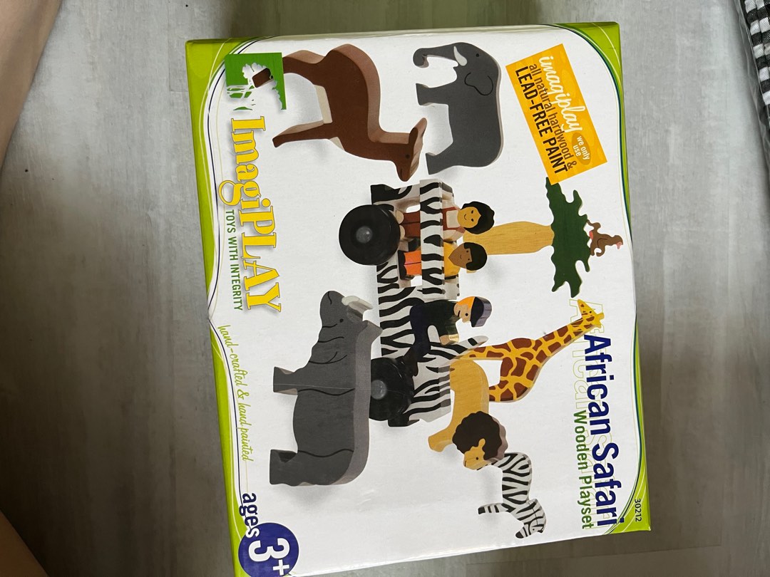 African Safari Wooden Playset, Hobbies & Toys, Toys & Games on Carousell