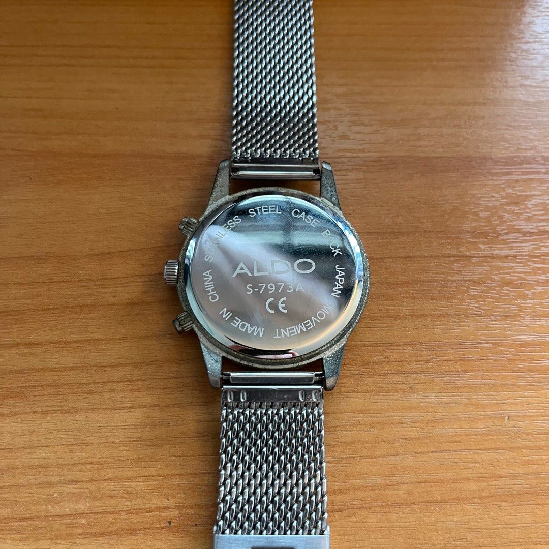 [Japan Quartz Movement] Aldo Chronograph Watch with Stainless Steel ...