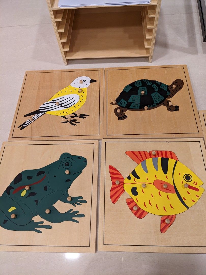 Almost new Montessori Animal Zoology Activity Set & Puzzle, Hobbies ...