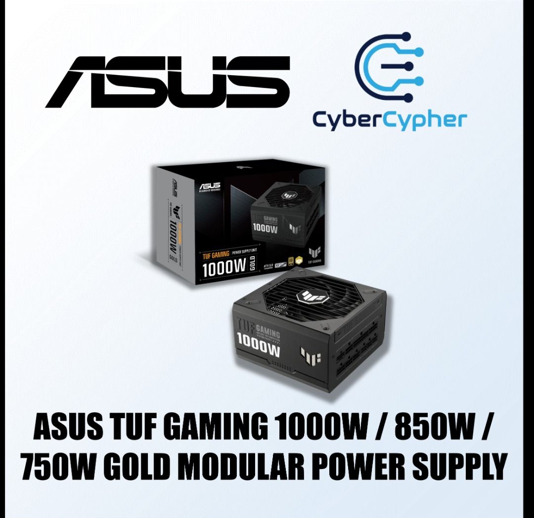ASUS TUF GAMING 750W / 850W / 1000W GOLD FULL MODULAR PSU POWER SUPPLY ...