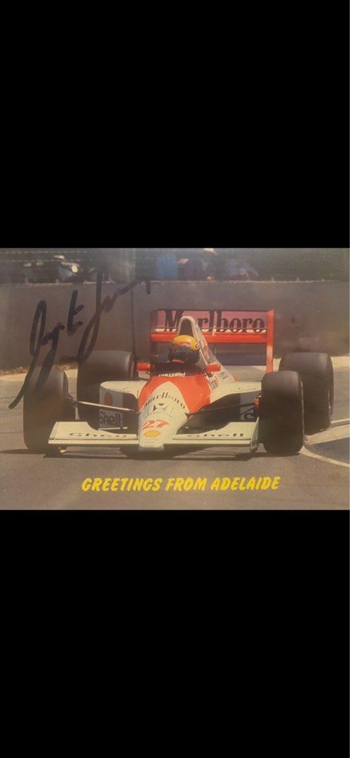 Authentic Ayrton Senna McLaren F1 Autographed Photo 1992 Rare, Hobbies & Toys, Memorabilia ...