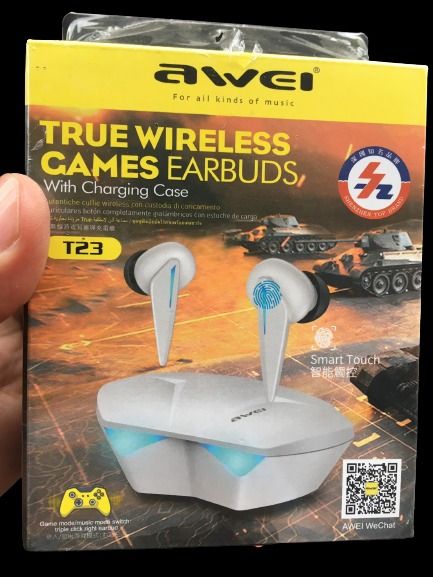 Awei T23 Gaming Bluetooth Headset Earbuds TWS Earphone Bluetooth V.5 ...