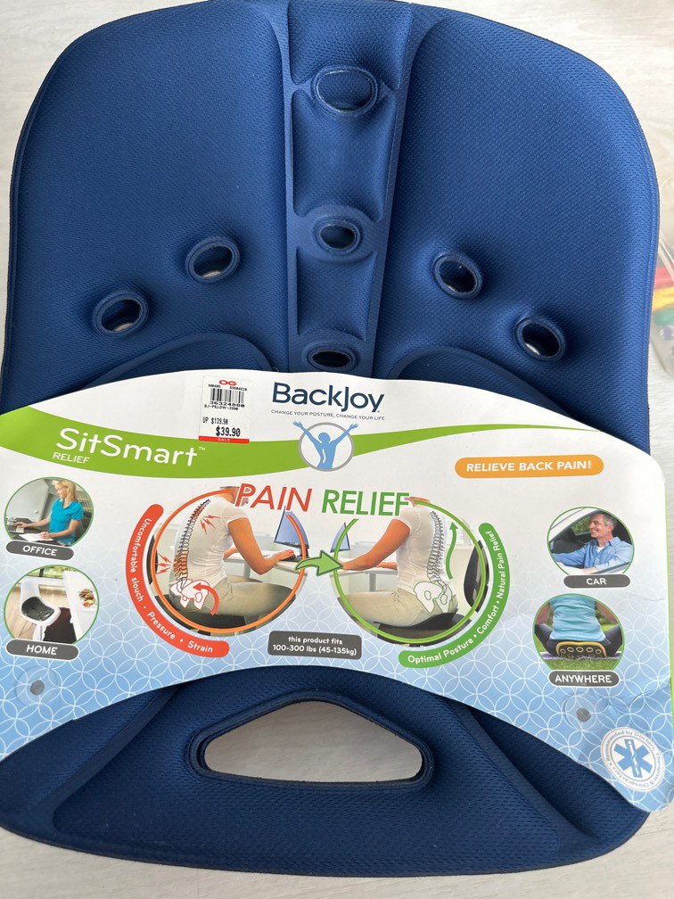 BackJoy SitSmart Relief, Health & Nutrition, Braces, Support & Protection on Carousell