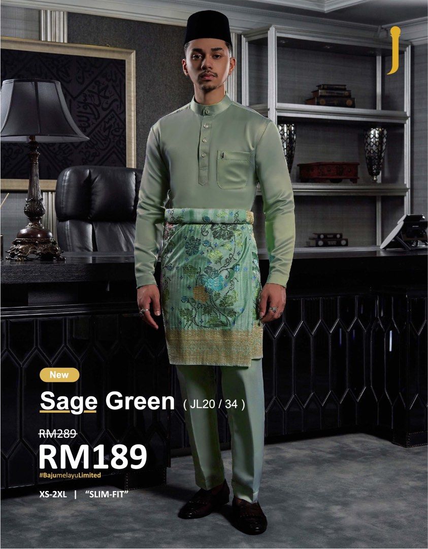 Baju Melayu Jakel Limited, Men's Fashion, Muslim Wear, Baju Melayu on ...