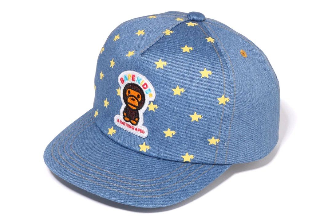 BAPE BABY MILO STA DENIM CAP, Babies & Kids, Babies & Kids Fashion on ...