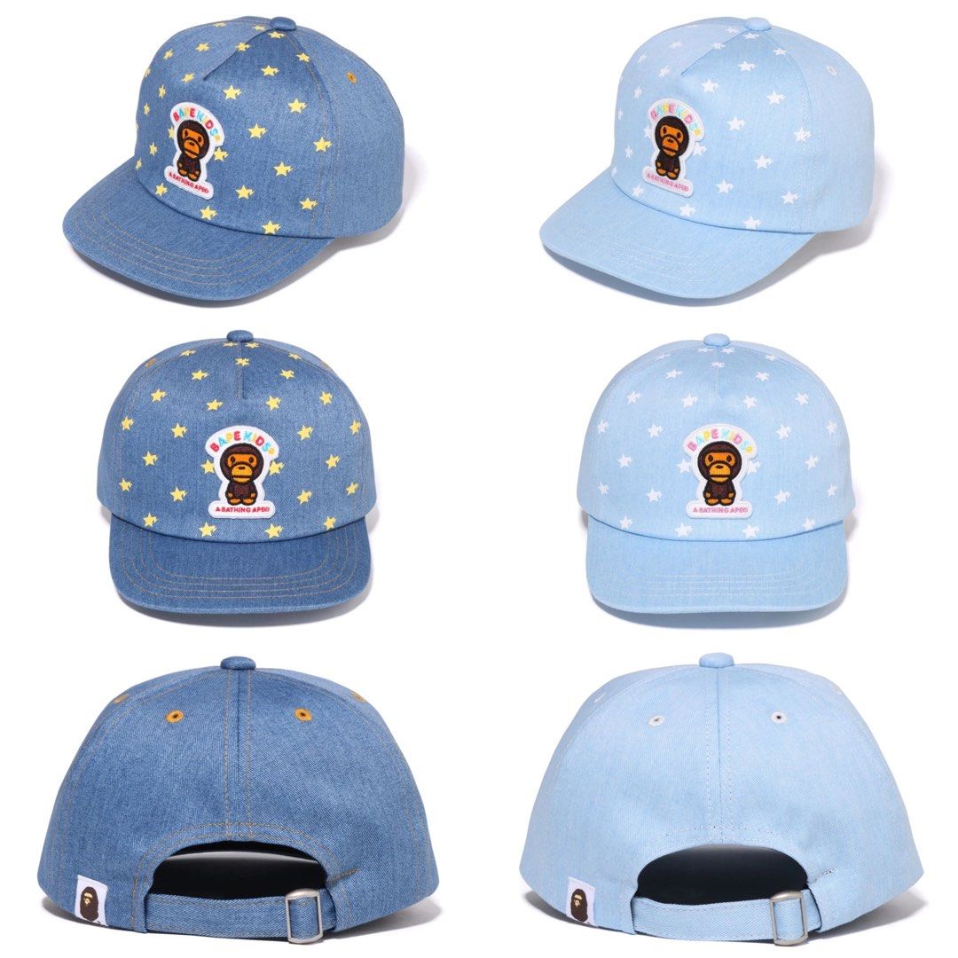 BAPE BABY MILO STA DENIM CAP, Babies & Kids, Babies & Kids Fashion on ...