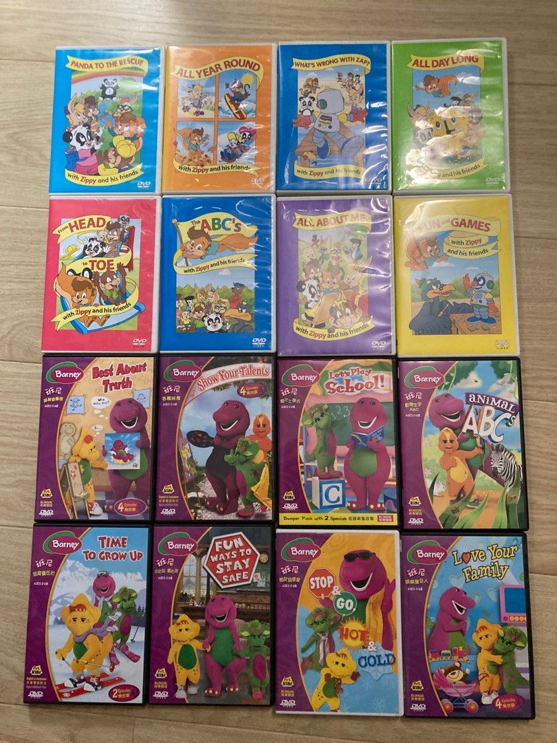 Barney Zippy DVD, 興趣及遊戲, 玩具 & 遊戲類 - Carousell