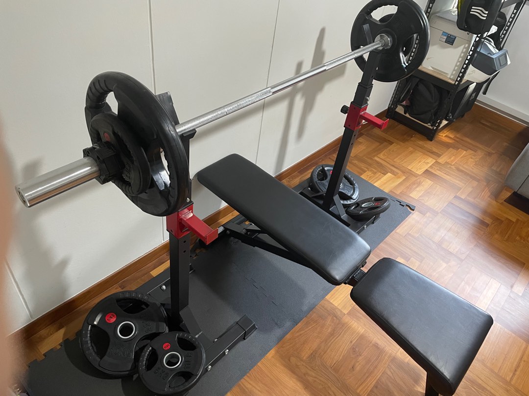 Bench and Rack, Sports Equipment, Exercise & Fitness, Weights ...