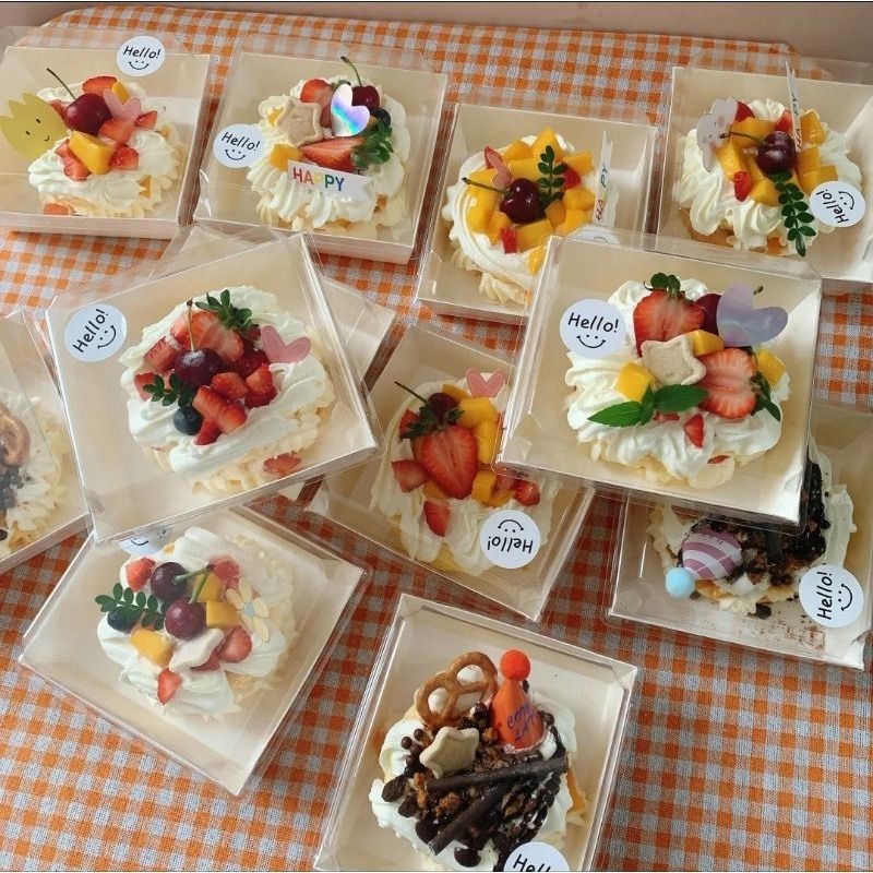 Bento cake box dessert cake packaging box sandwich packing container ...