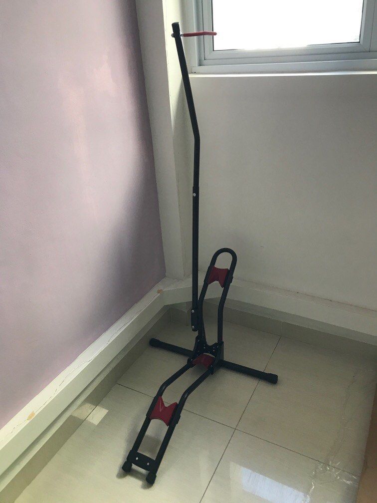 Bicycle Vertical Stand Adjustable L Shape Bike Rack Parking Storage ...