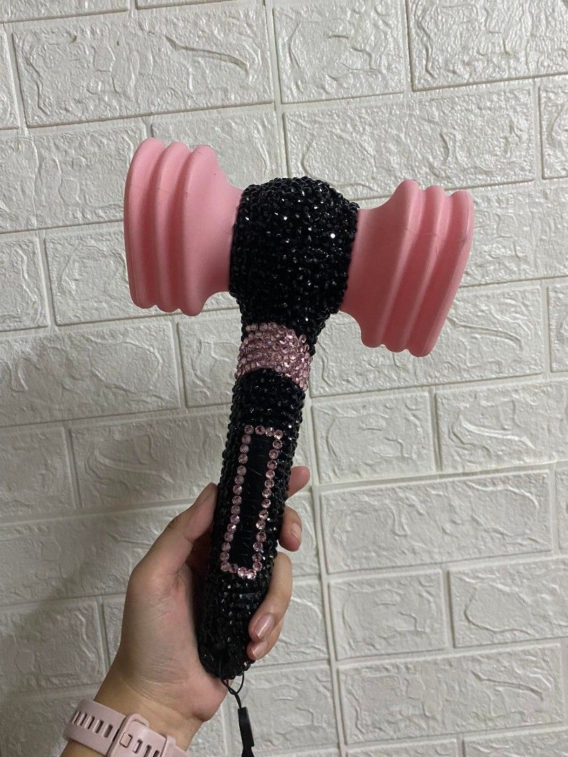 BLACK PINK LIGHT STICK V2 MODIFIED WITH RHINESTONE 2000 NEGOTIABLE ...