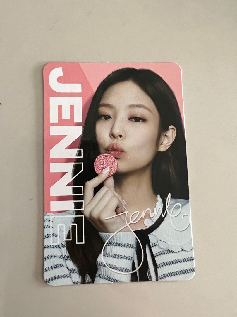 BLACKPINK Jennie card, Hobbies & Toys, Memorabilia & Collectibles ...