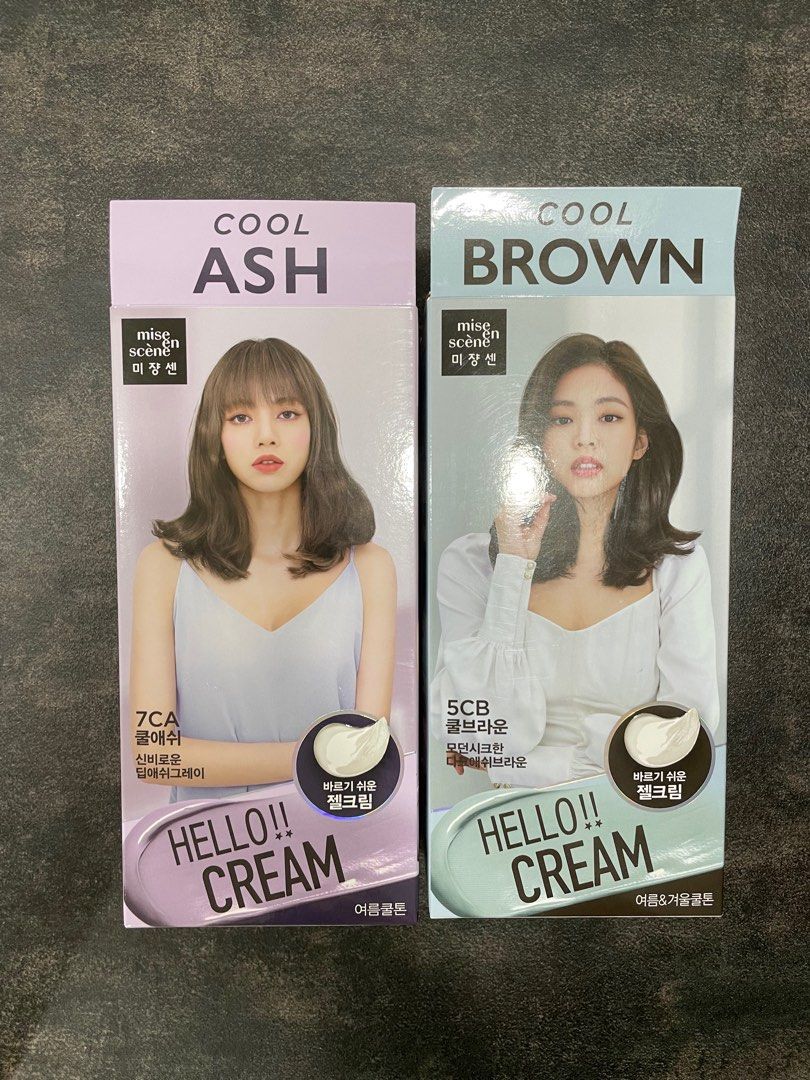 Blackpink x Mise En Scene Hello Cream Hair Dye (Cool Ash SOLD, Cool ...