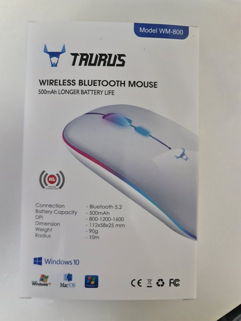 BNIB TAURUS WIRELESS BLUETOOTH 5.2 MOUSE, Computers & Tech, Parts & Accessories, Mouse ...