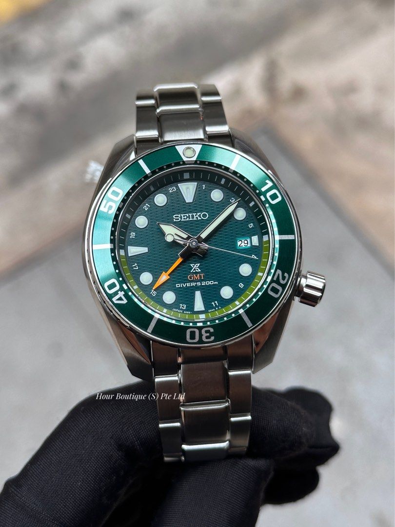 Brand New Seiko Prospex Green Solar Sumo GMT SBPK001 SFK003J1, Men's ...