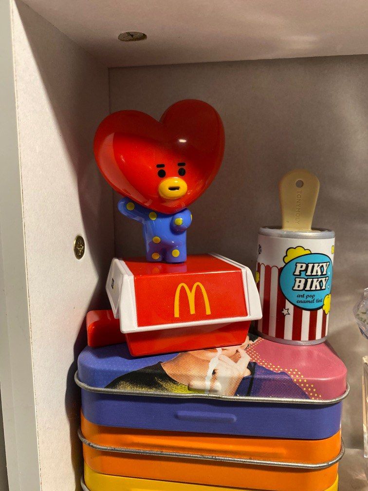 BTS PHOTOCARD BT21 x MCDO TATA MOVING HEAD FIGURE / TAEHYUNG V TATA ...