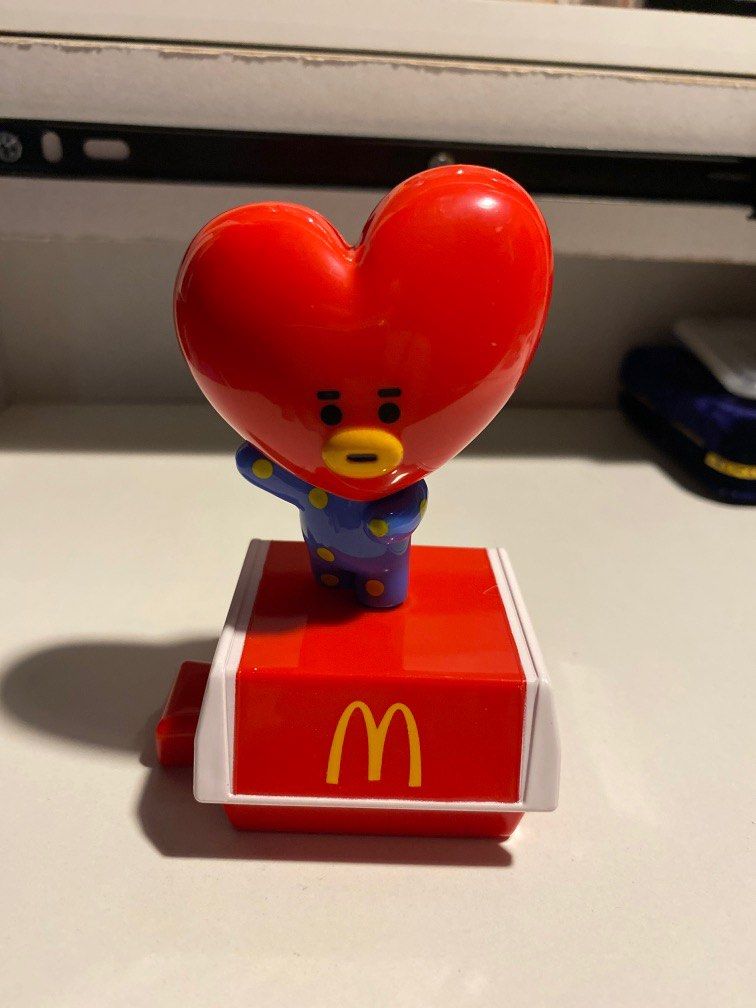 BTS PHOTOCARD BT21 x MCDO TATA MOVING HEAD FIGURE / TAEHYUNG V TATA ...