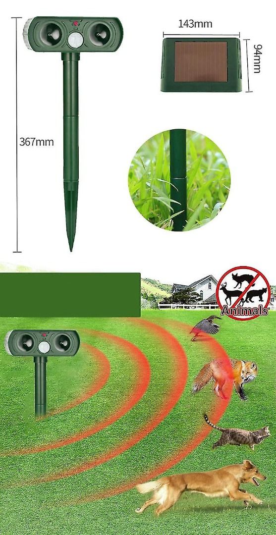 [C4014] Ultrasonic Cat Repellent, Animal Insect Repellent Sound And ...