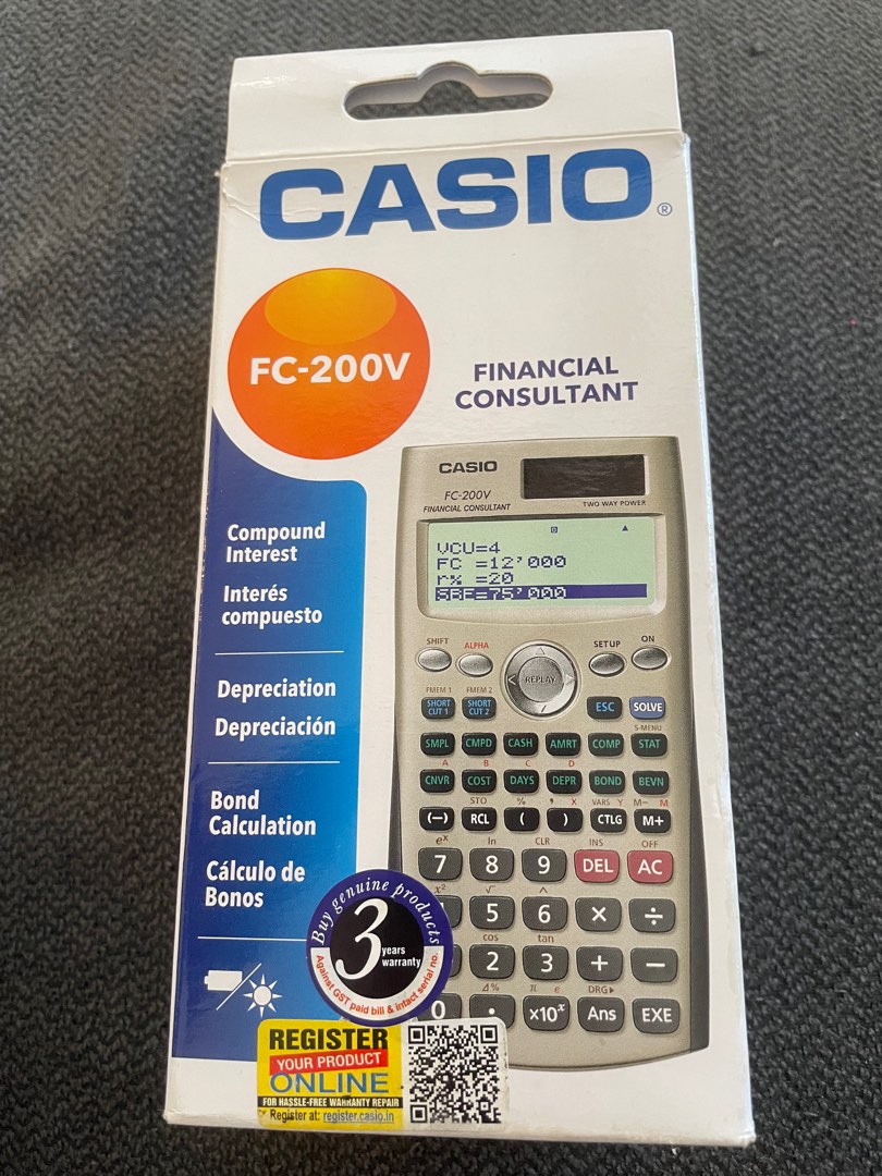 FC-200V Casio Financial Calculator, Mobile Phones & Gadgets, Other ...