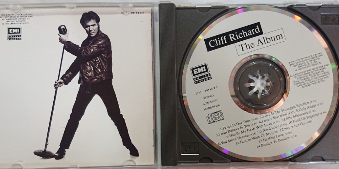 Cd cliff richard the album, 興趣及遊戲, 音樂、樂器 & 配件, 音樂與媒體 - CD 及 DVD - Carousell