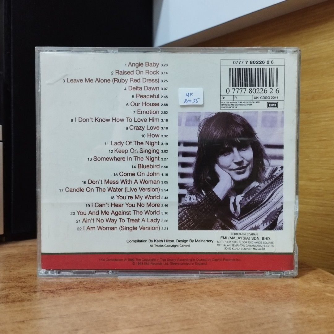 (CD( THE VERY BEST OF HELEN REDDY, Hobbies & Toys, Music & Media, CDs ...