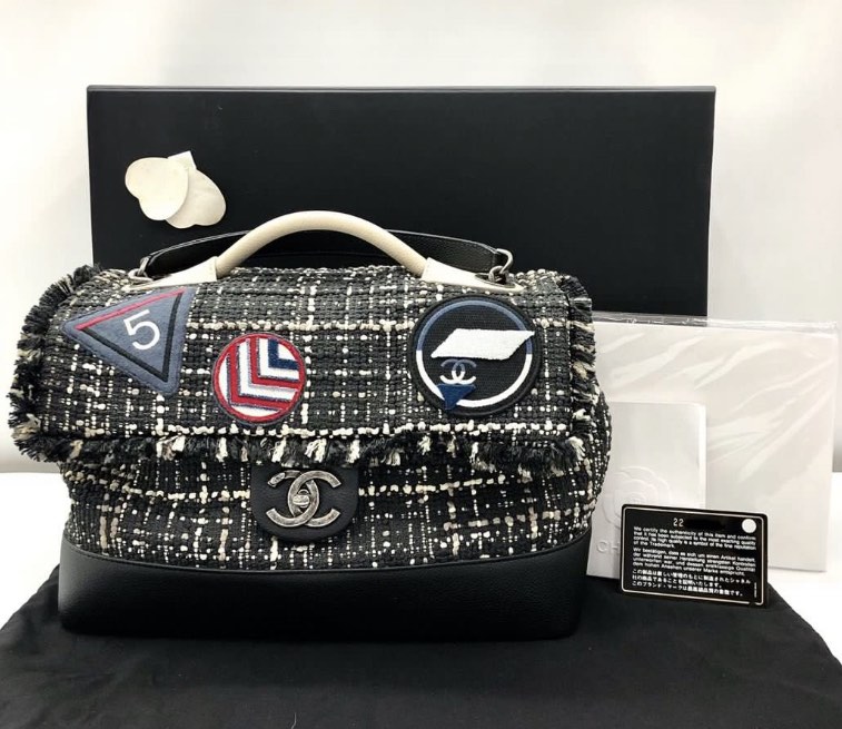 Chanel tweed airlines serial number 22. Fullset, Luxury, Bags & Wallets ...