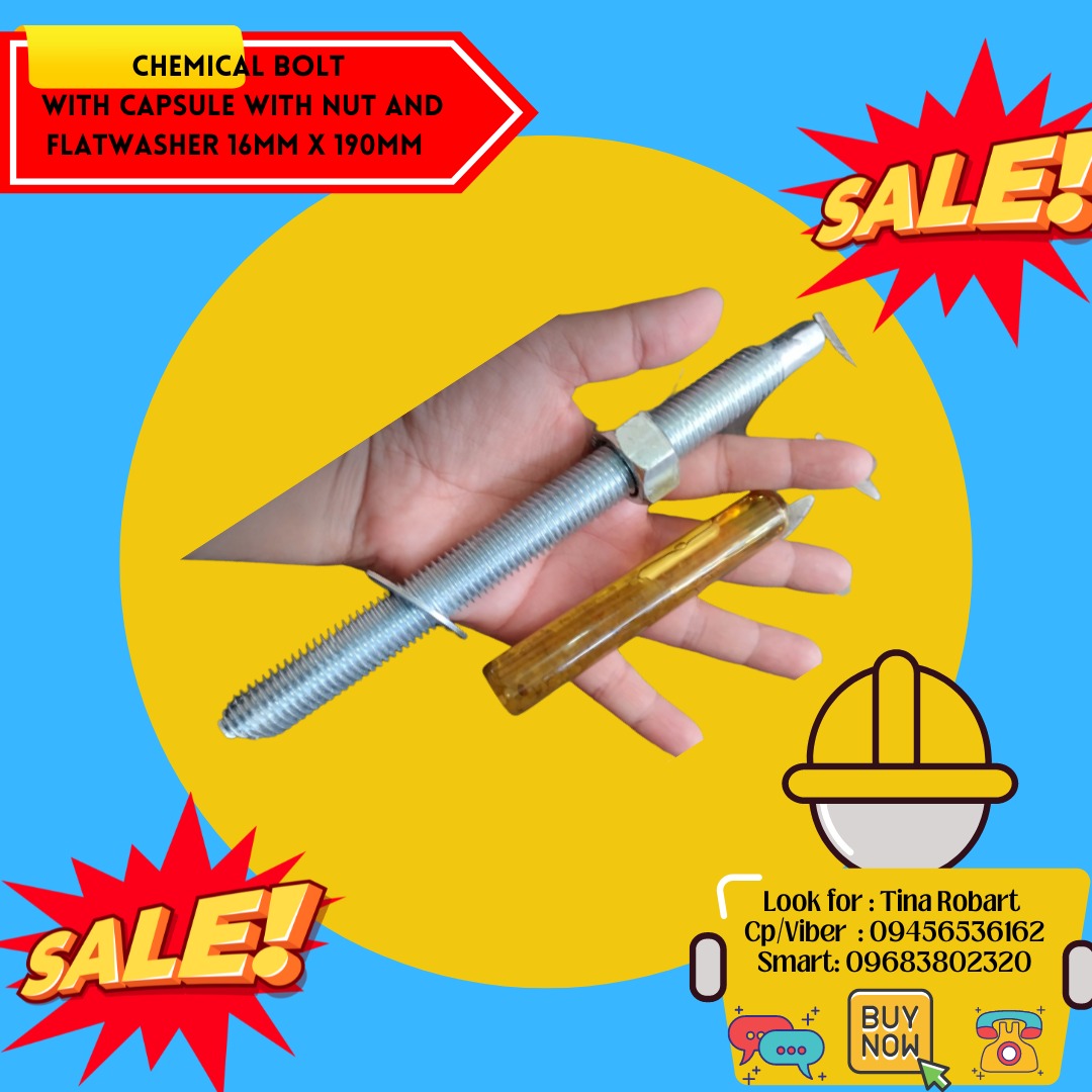 Chemical bolt with capsule, Commercial & Industrial, Construction ...